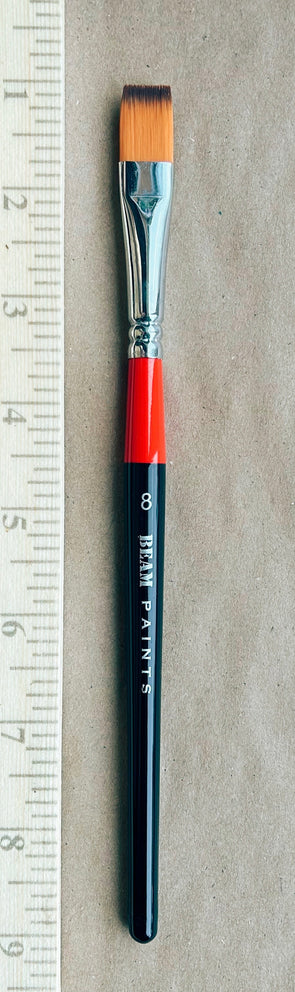Beam Paints Basics Brush FLAT #8 – Maplerose