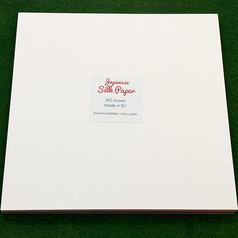 Japanese Silk Paper (Tissue Paper) 24cm x 24cm – Maplerose