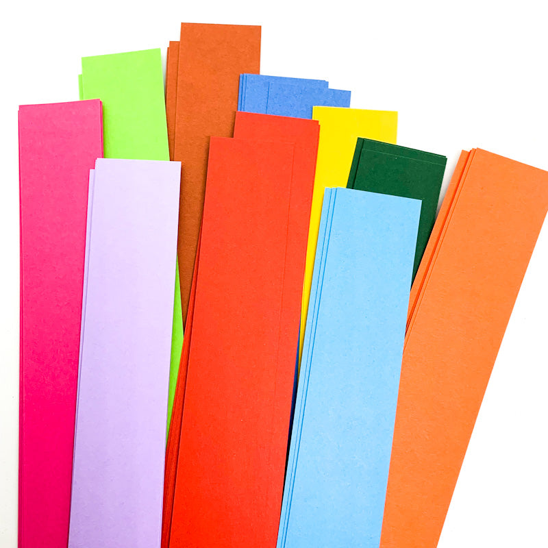 English Cardstock CRAFTING Strips Set of 500 – Maplerose